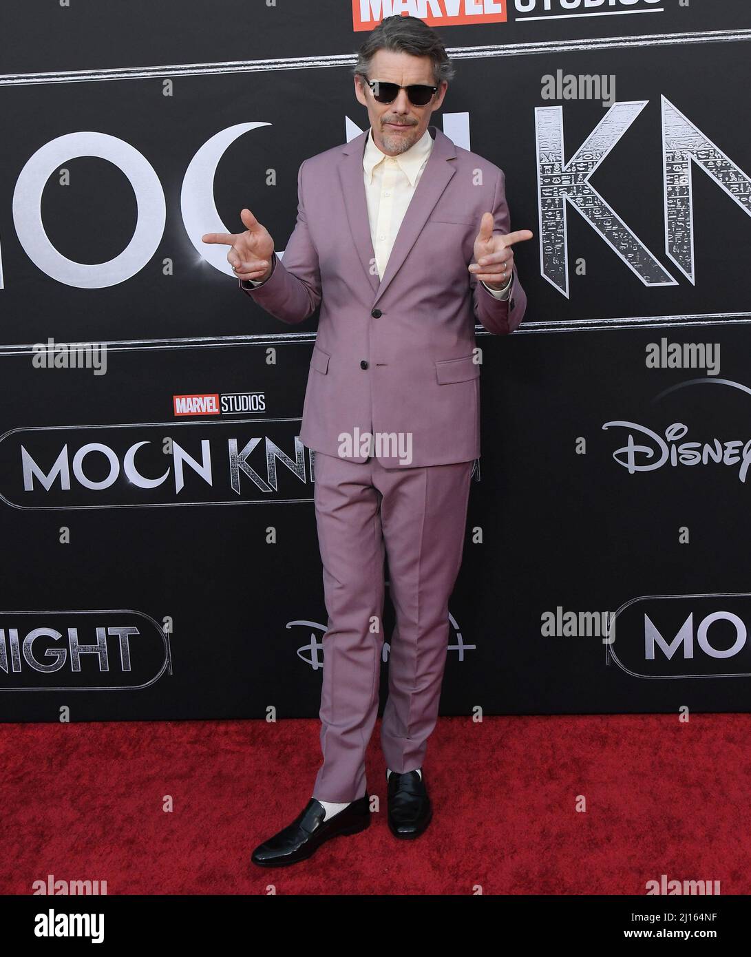 Los Angeles, USA. 22nd Mar, 2022. Ethan Hawke arrives at Marvel Studios ...