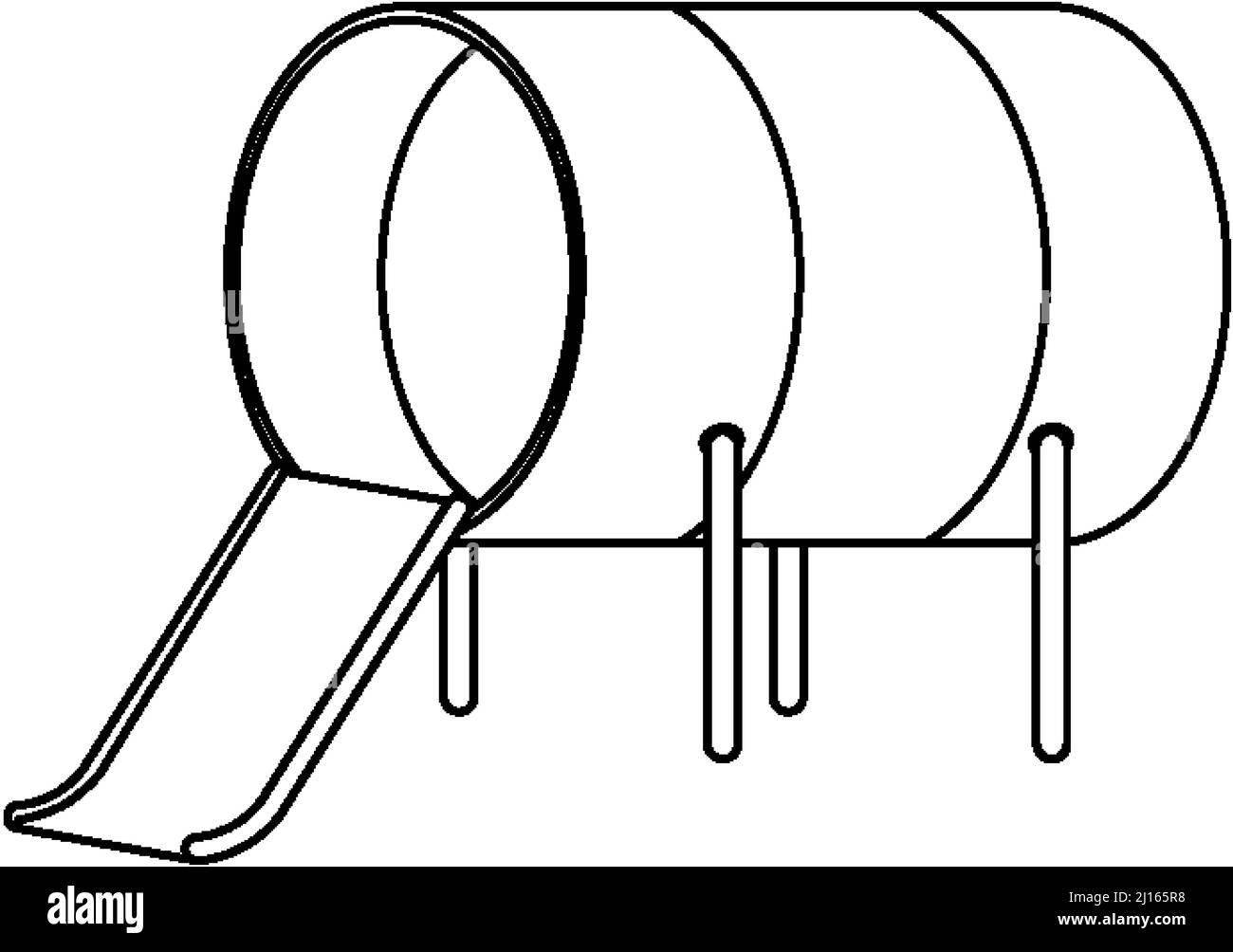 Playground doodle outline for colouring illustration Stock Vector Image ...