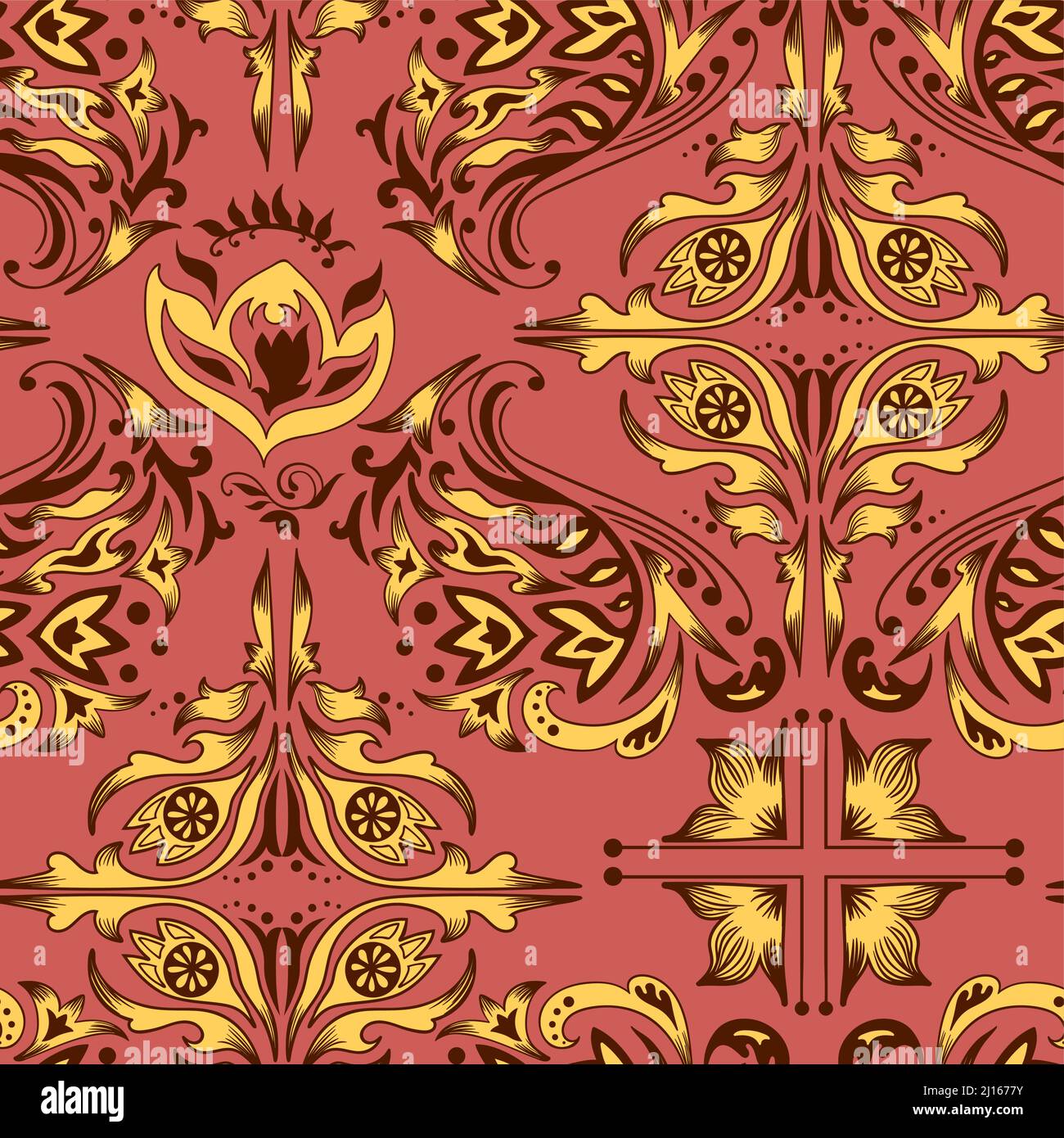 Damask pattern hi-res stock photography and images - Alamy