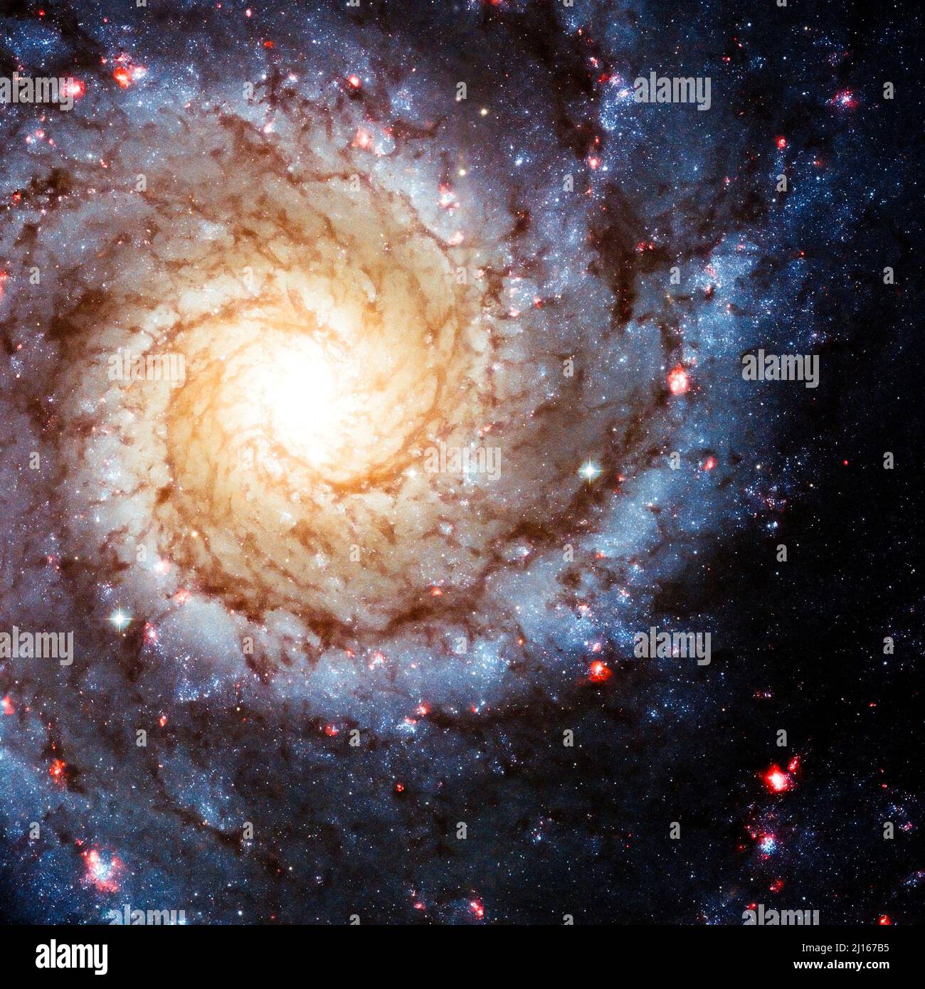 Pinwheel Galaxy. Space nebula. Cosmic cluster of stars. Outer space ...