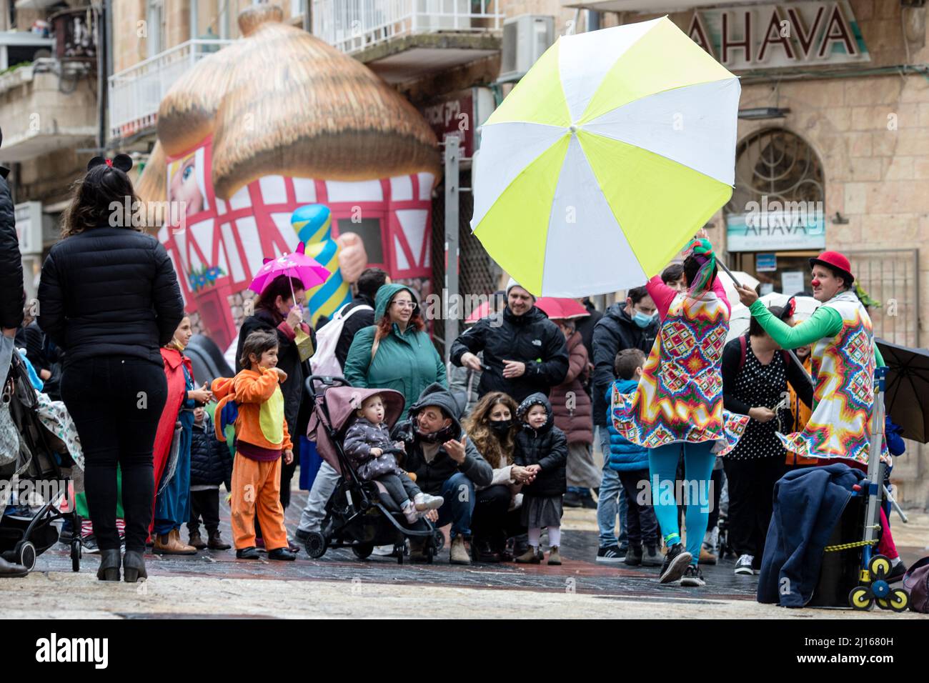 Celebrations of Purim Festival 2022 in Jerusalem, Israel Stock Photo ...