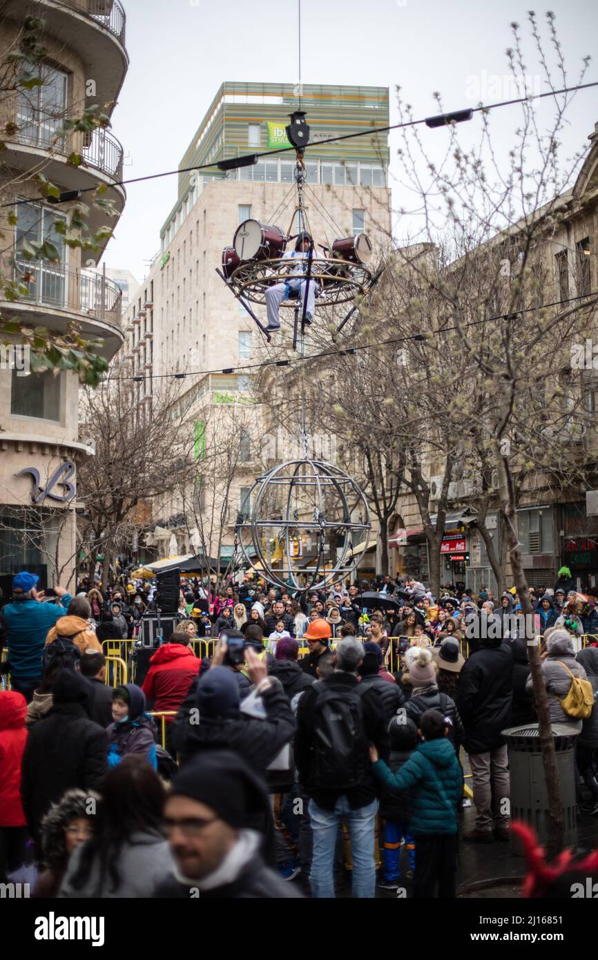 Celebrations of Purim Festival 2022 in Jerusalem, Israel Stock Photo ...