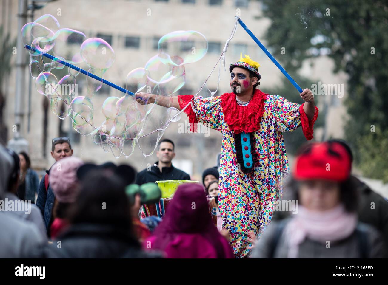 Celebrations of Purim Festival 2022 in Jerusalem, Israel Stock Photo ...