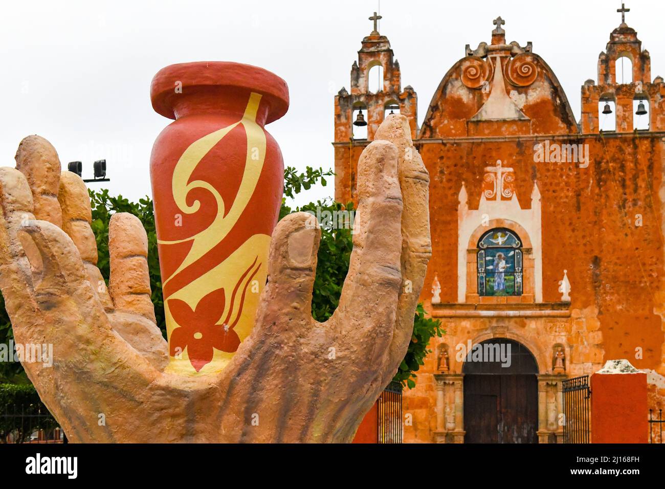 Parroquia San Antonio de Padua (church), Ticul, Yucatan, Mexico Stock ...