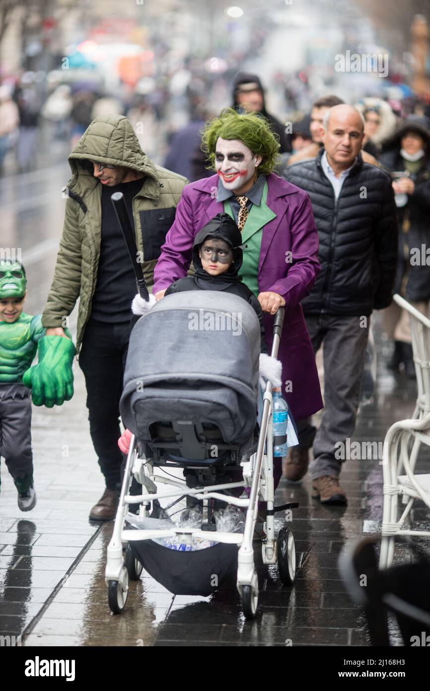 Celebrations of Purim Festival 2022 in Jerusalem, Israel Stock Photo ...