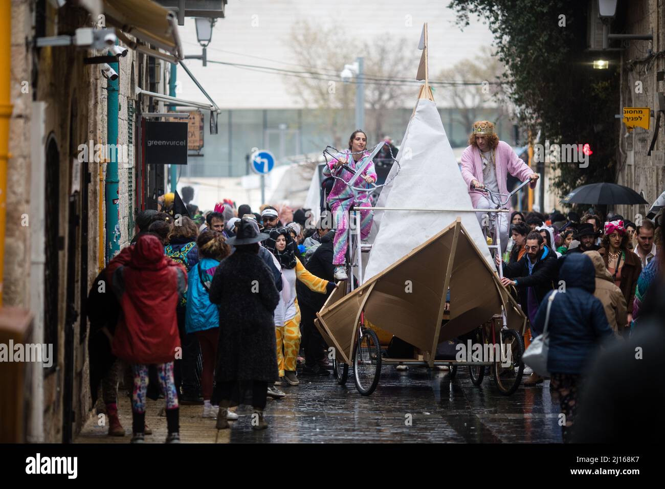 Celebrations of Purim Festival 2022 in Jerusalem, Israel Stock Photo ...