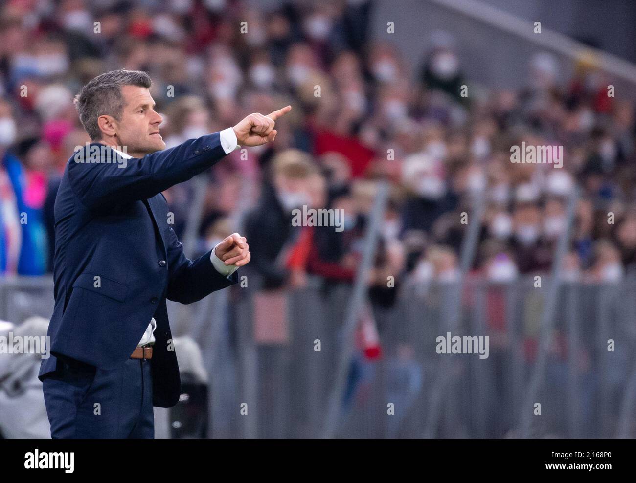 Munich, Germany. 22nd Mar, 2022. Soccer, Women: Champions League ...