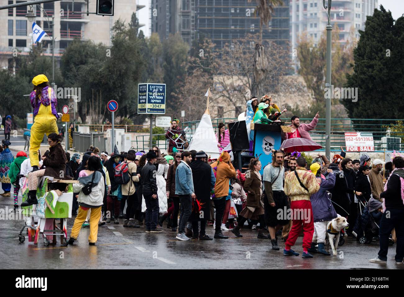 Celebrations of Purim Festival 2022 in Jerusalem, Israel Stock Photo ...