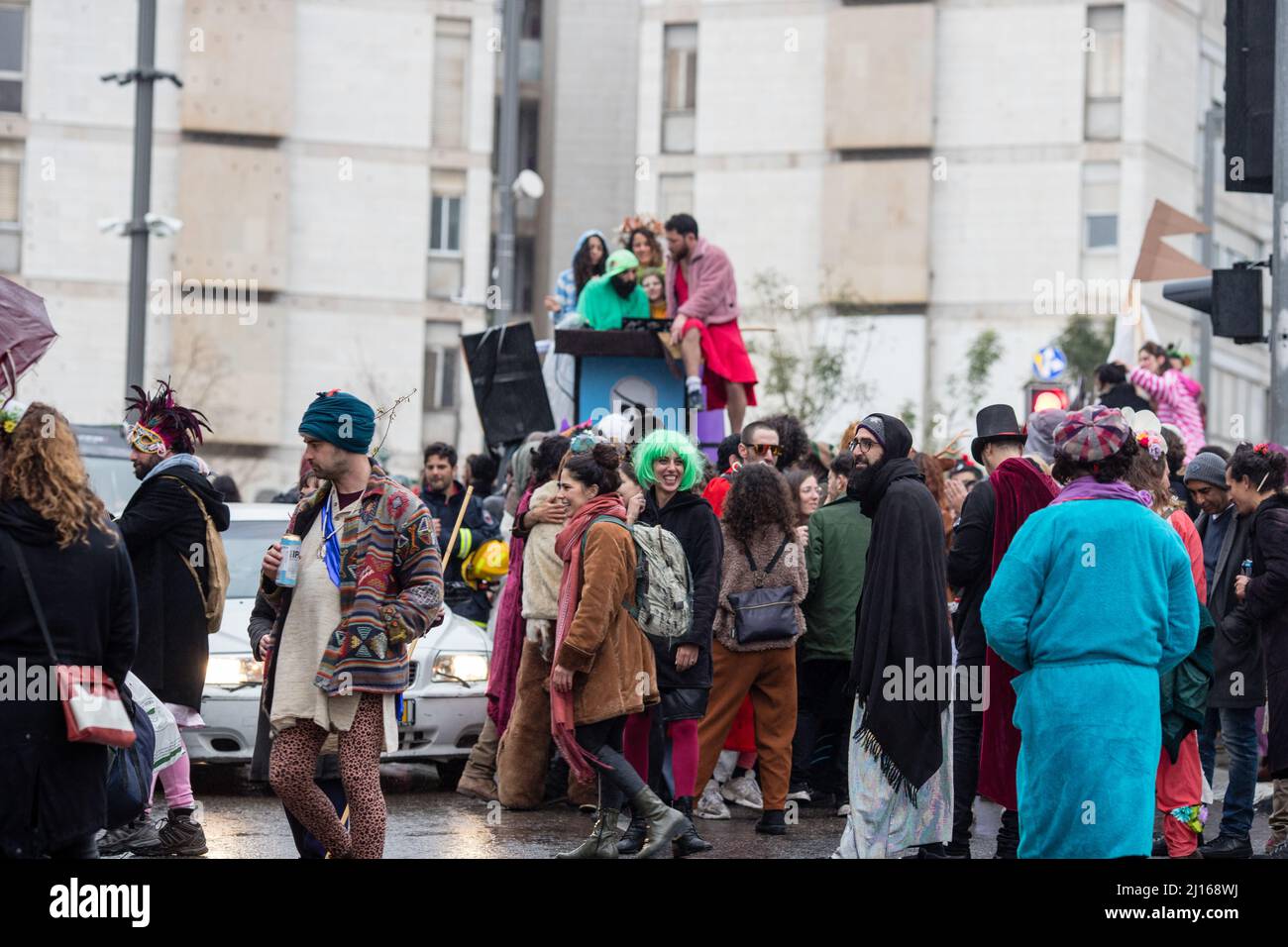 Celebrations of Purim Festival 2022 in Jerusalem, Israel Stock Photo ...