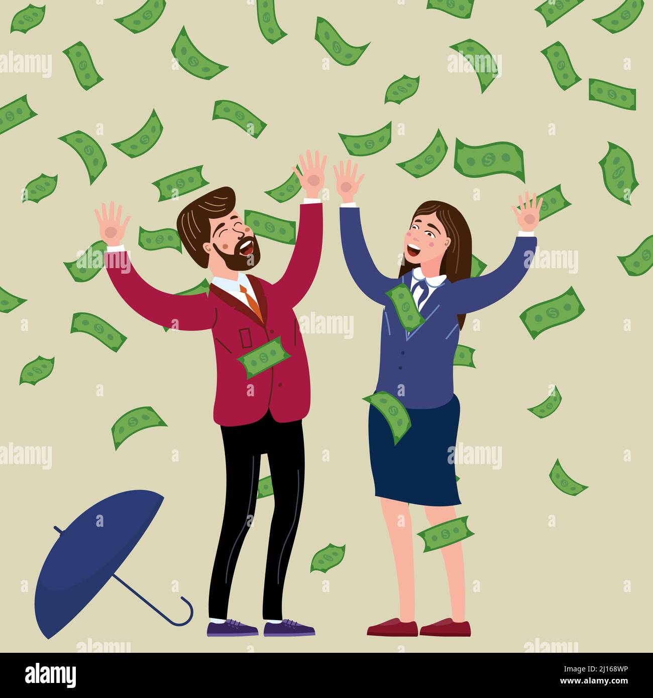 Free flow of money Stock Vector Images - Alamy