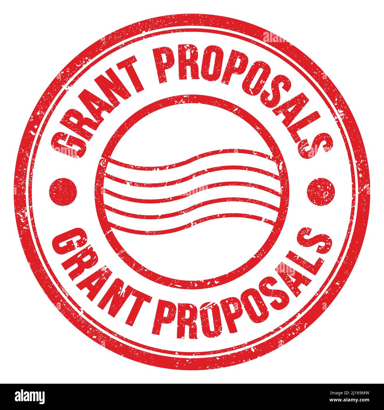 GRANT PROPOSALS word written on red round postal stamp sign Stock Photo ...