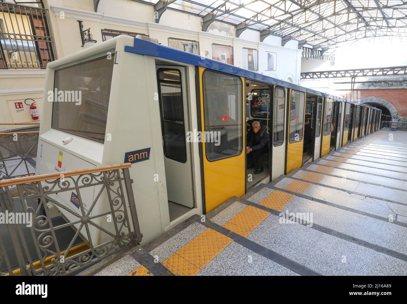 Naples’ funicolare centrale hi-res stock photography and images - Alamy