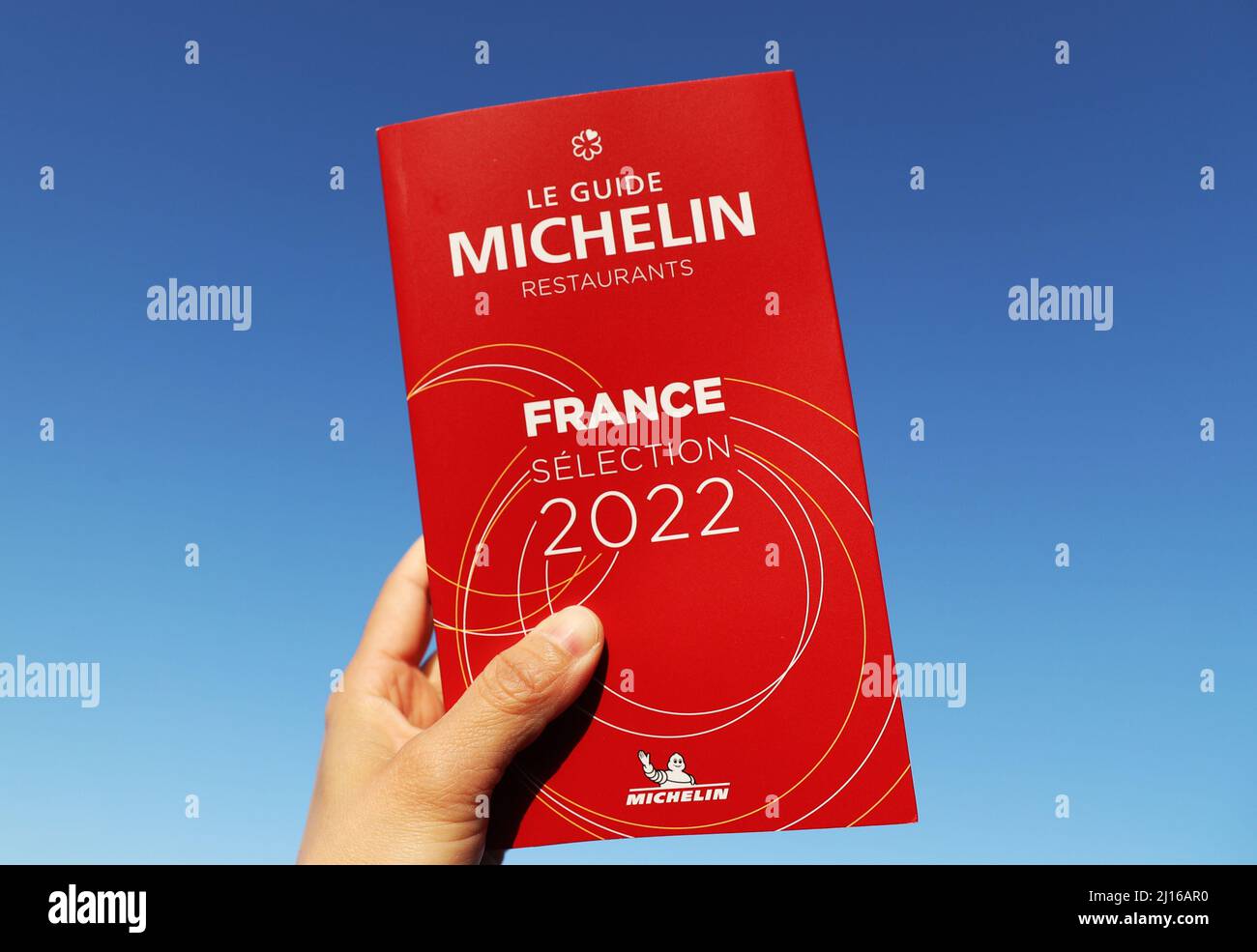 Cognac, France. 23rd Mar, 2022. A Michelin Guide France 2022 is ...