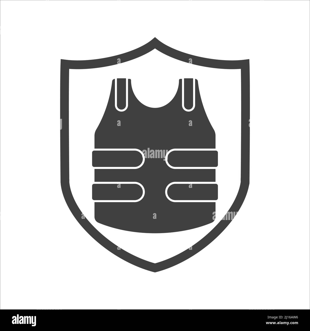 Body armor linear icon Stock Vector Images - Alamy