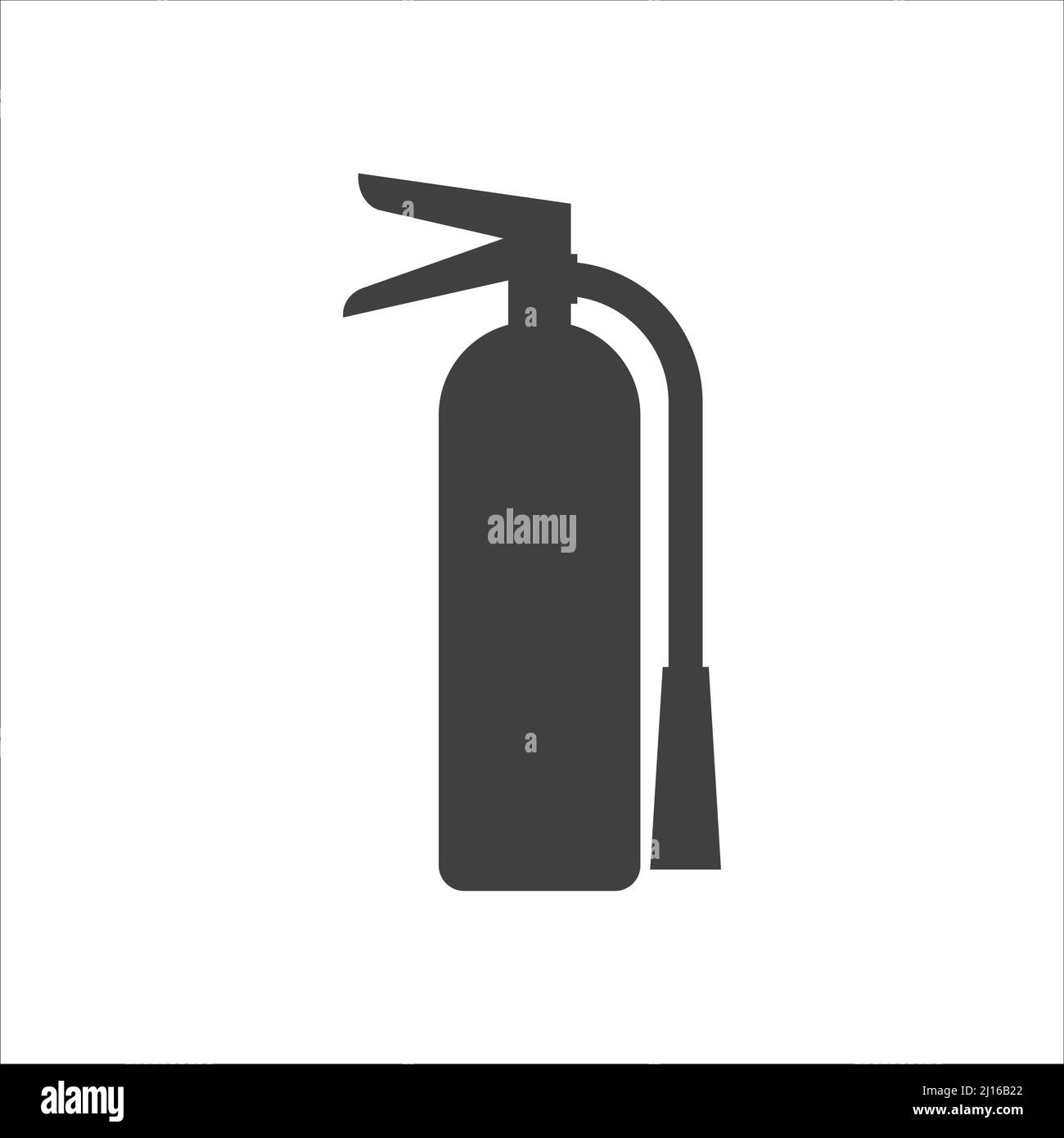 Illustration fire extinguisher isolated on Black and White Stock Photos ...