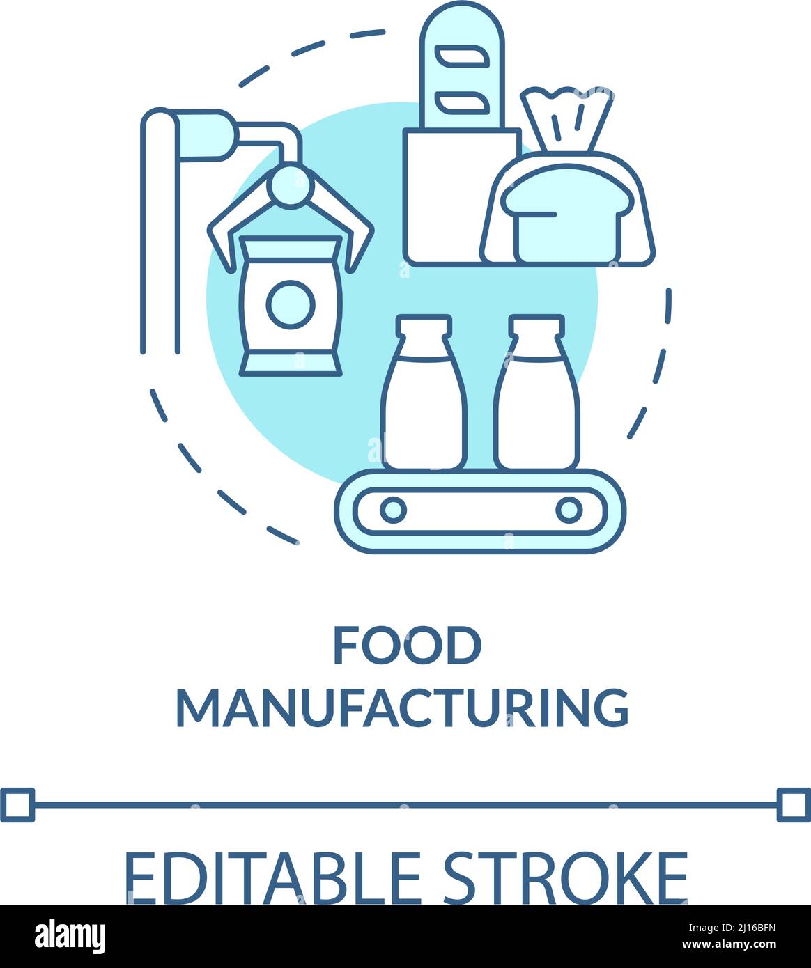 Food manufacturing turquoise concept icon Stock Vector Image & Art - Alamy Food manufacturing turquoise concept icon Stock Vector Image & Art - Alamy