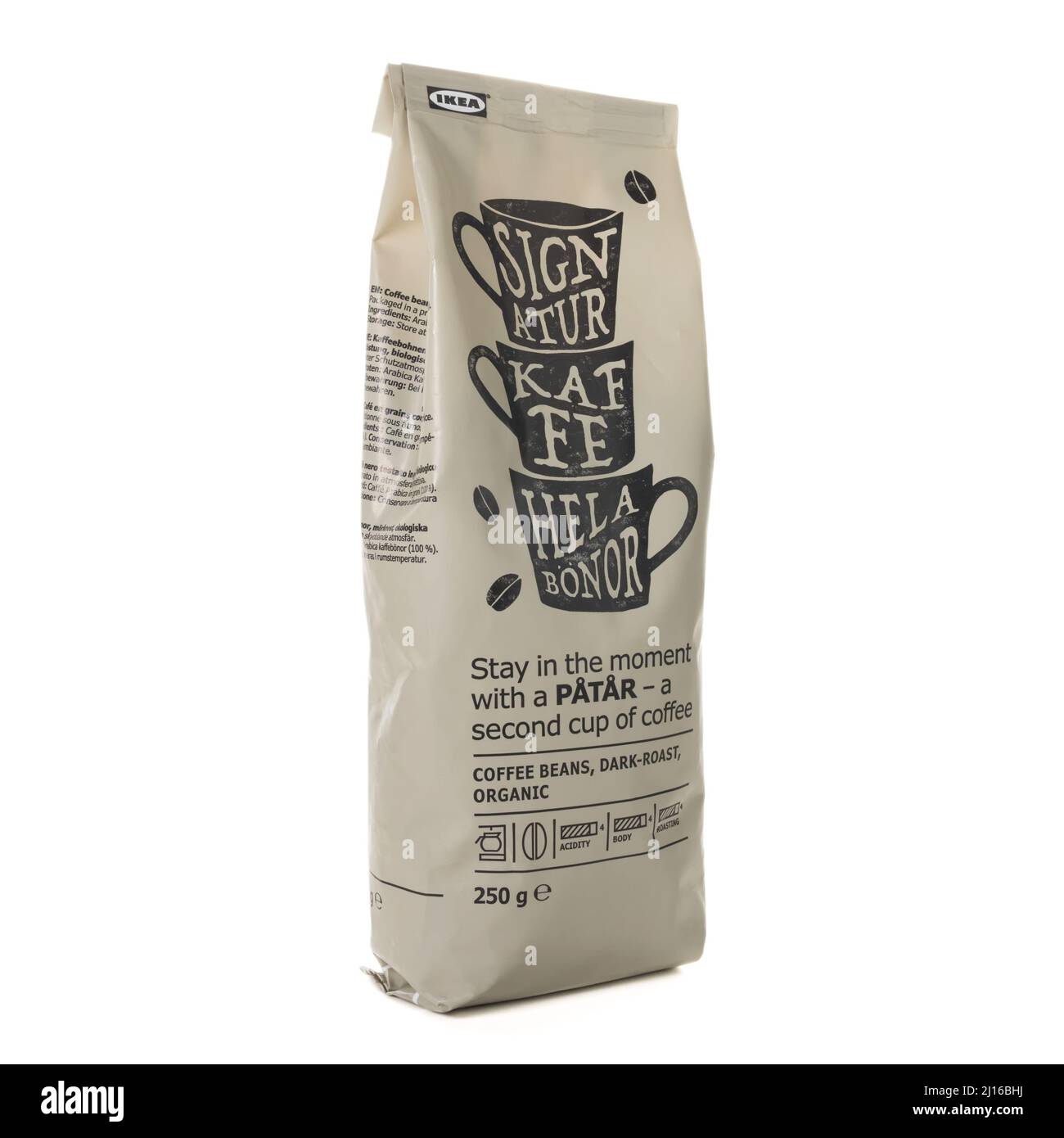Pack of PATAR specialty coffee from IKEA isolated on a white background ...