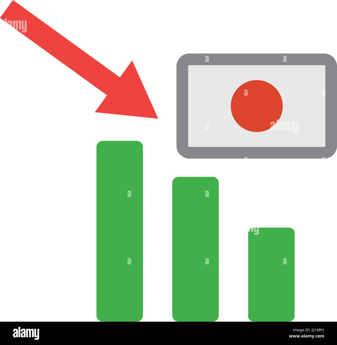 Bar charts decline Stock Vector Images - Alamy