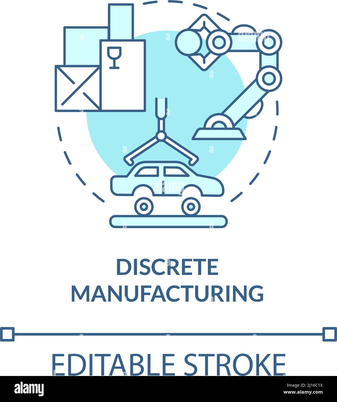 Discrete manufacturing Stock Vector Images - Alamy