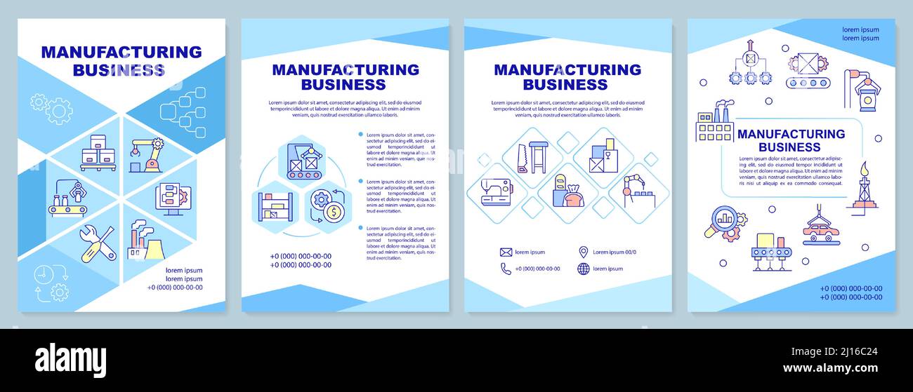 Manufacturing business brochure template Stock Vector Image & Art - Alamy