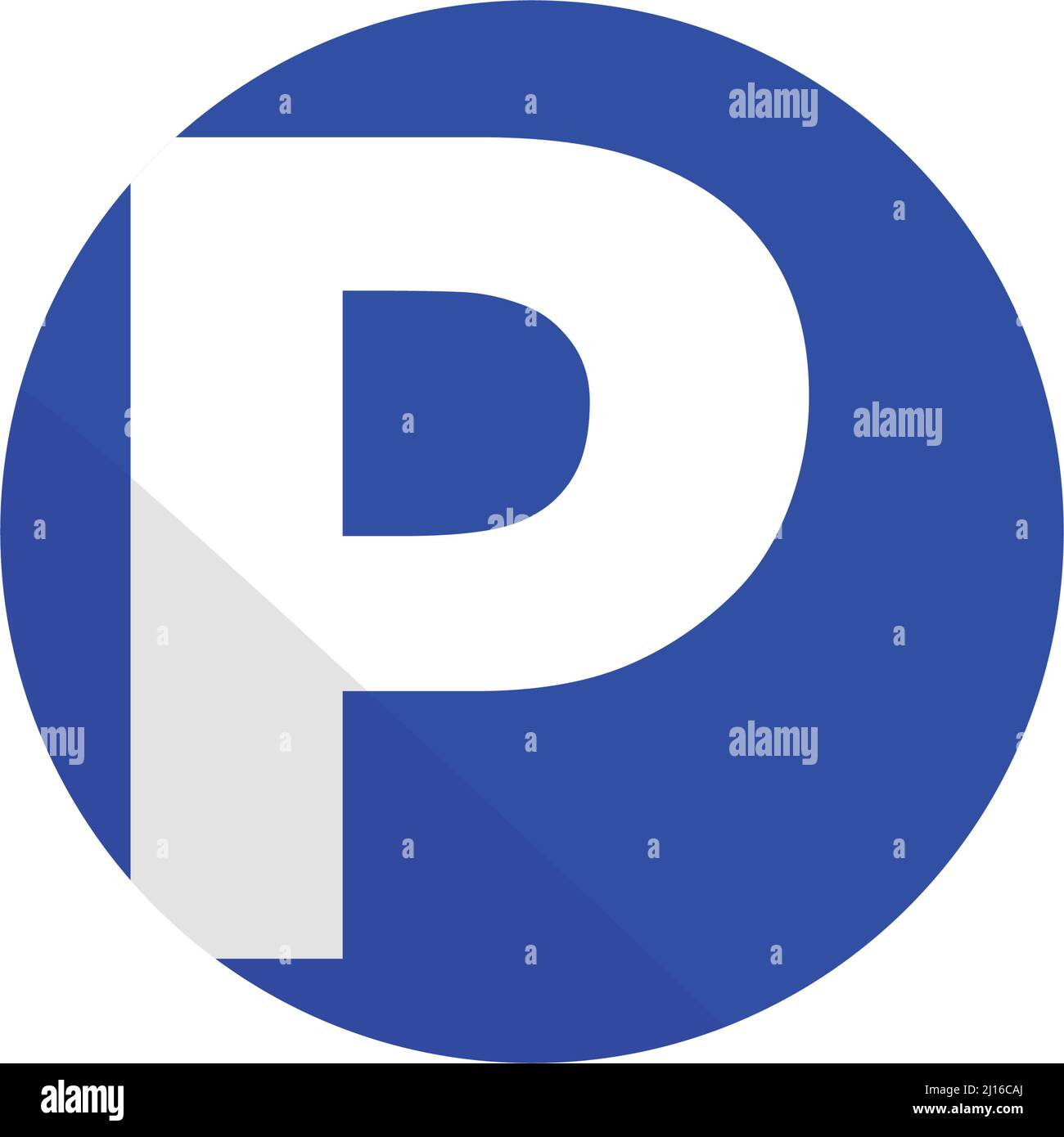 A round icon of a parking lot. Editable vector Stock Vector Image & Art ...