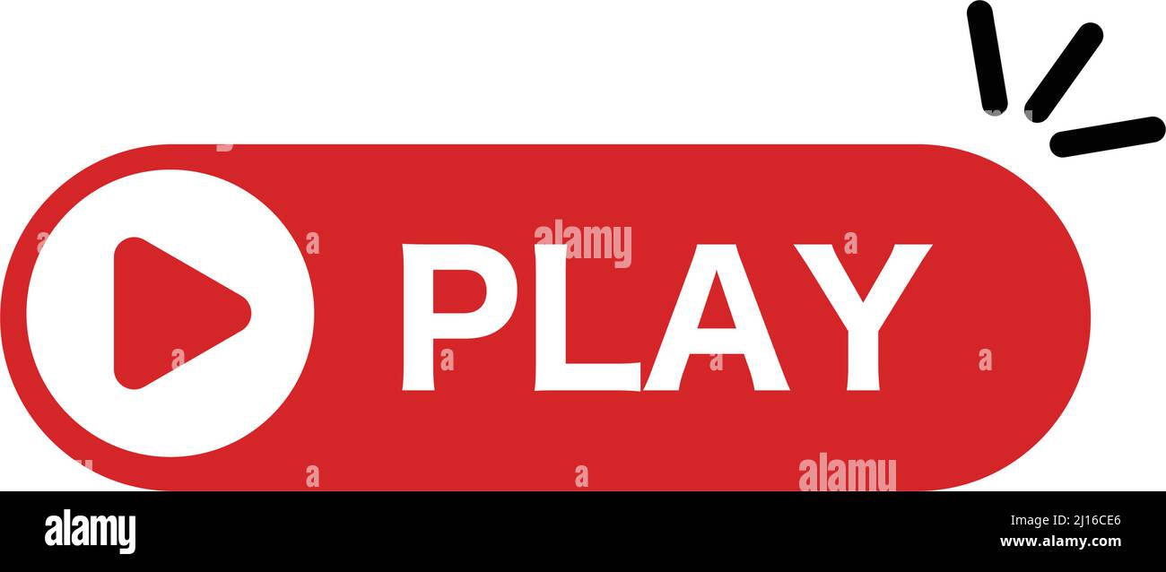 Pop play button logo. Editable vector Stock Vector Image & Art - Alamy