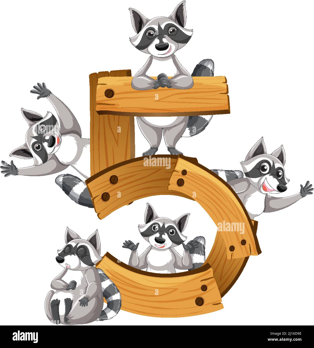 Five raccoons hi-res stock photography and images - Alamy