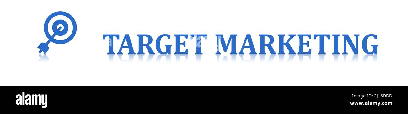 Illustration of a target marketing concept Stock Photo - Alamy