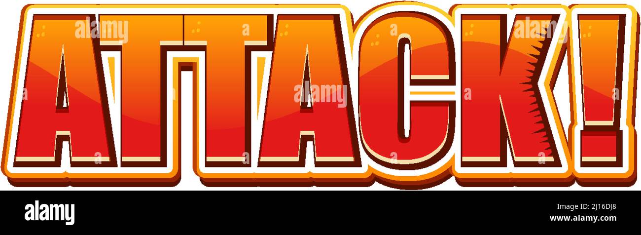 Attack word Stock Vector Images - Alamy