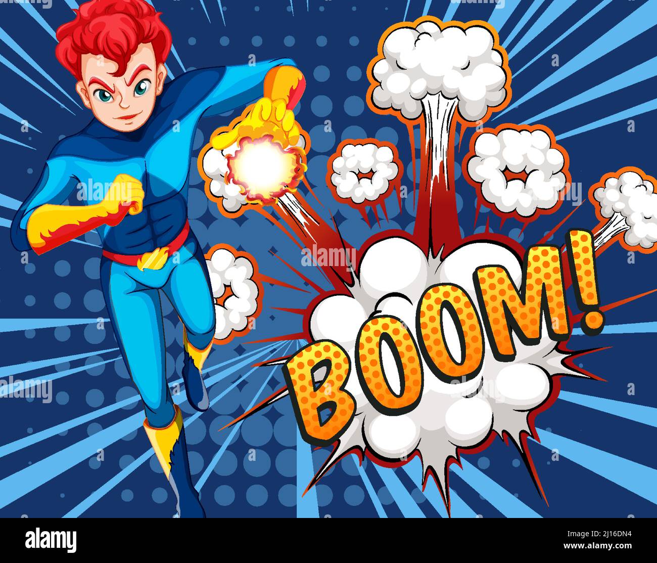 Abbreviation and facial expression retro comic banner design ...