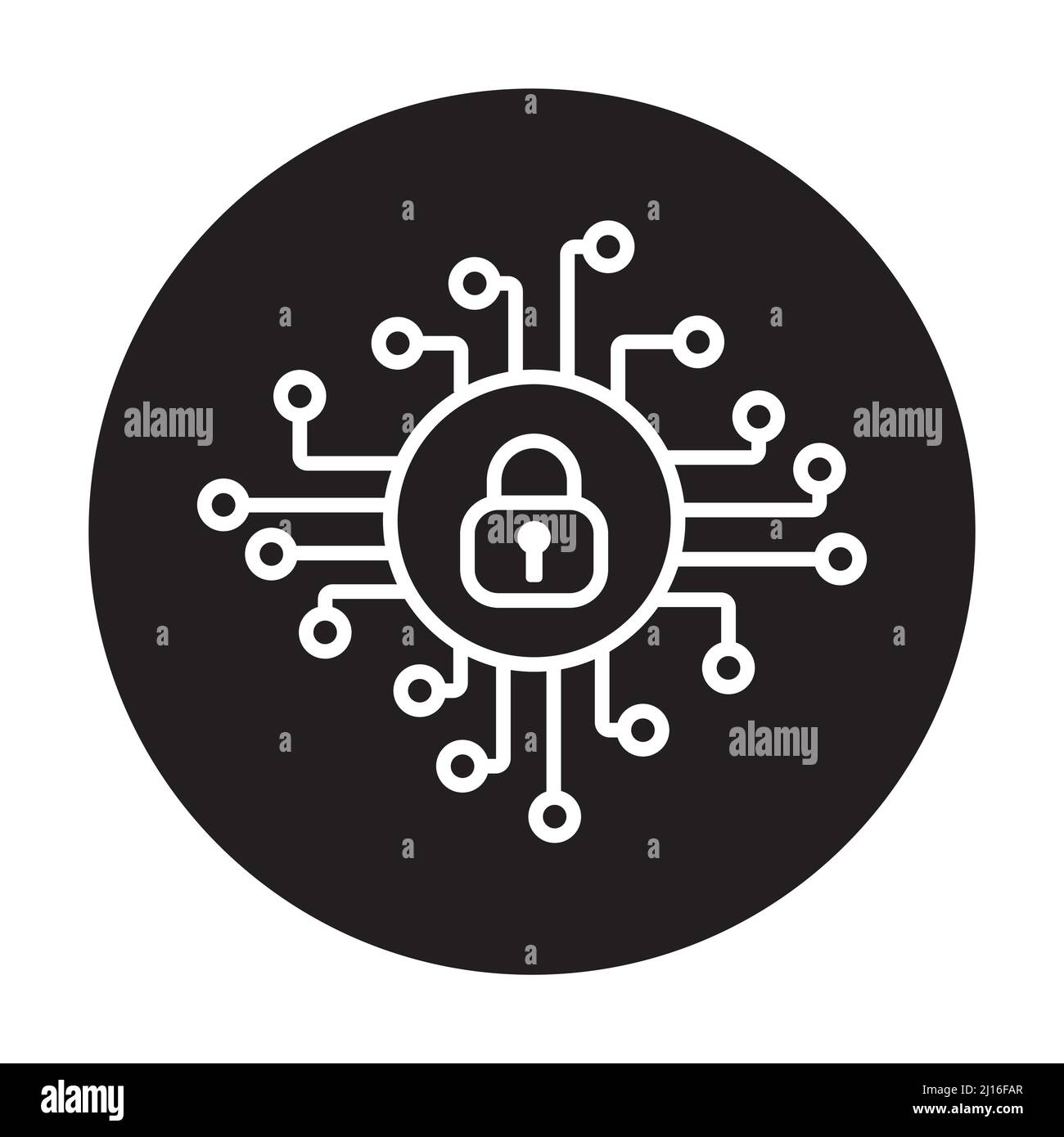 Cyber security icon vector. Security logo Artificial Intelligence ...