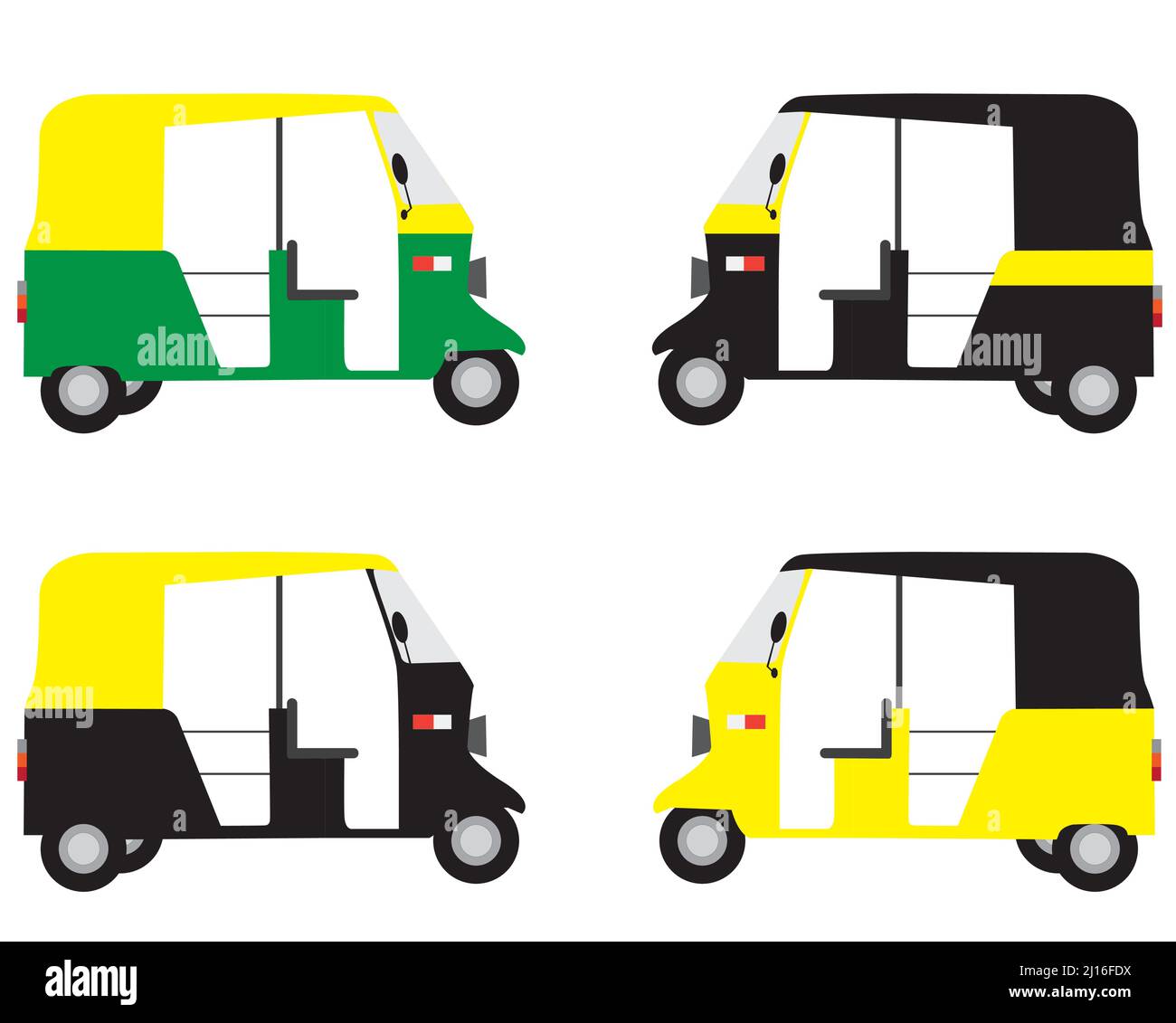 South indian rickshaw Stock Vector Images - Alamy