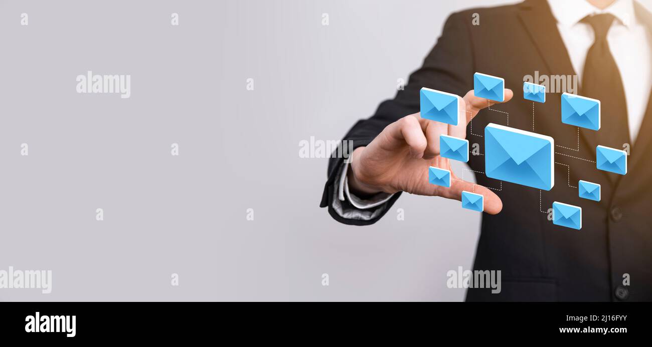 Email and user icon,sign,symbol marketing or newsletter concept ...