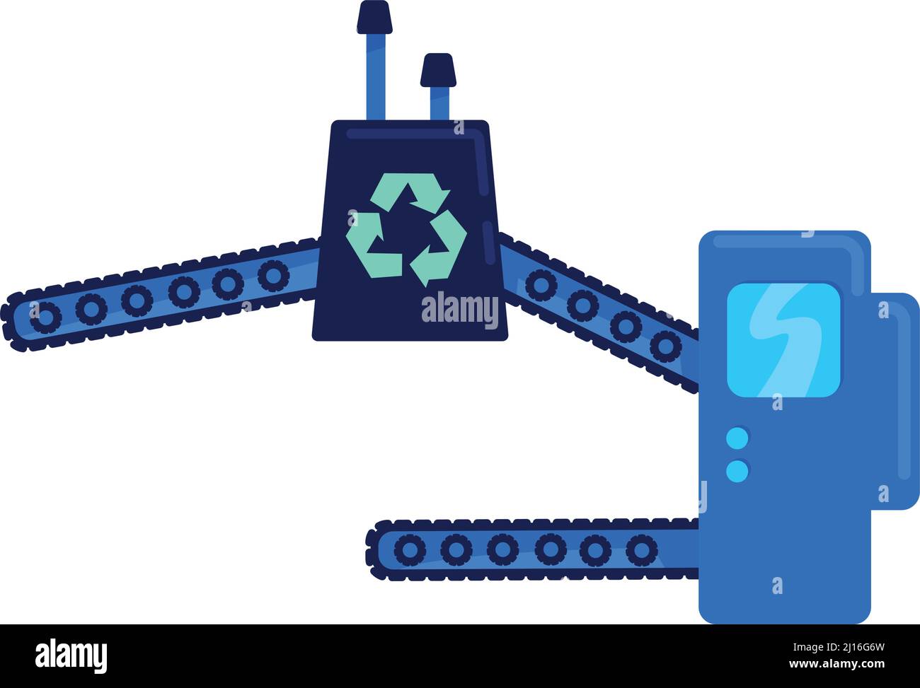 Smart recycling machine Stock Vector Images - Alamy