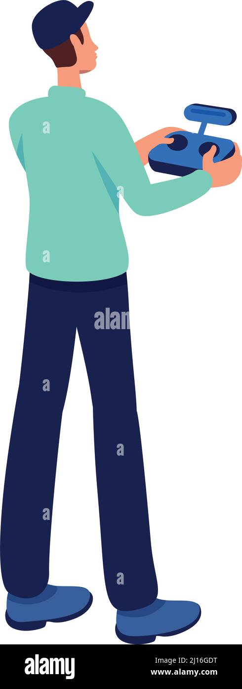 Man using drone controller Stock Vector Images - Alamy