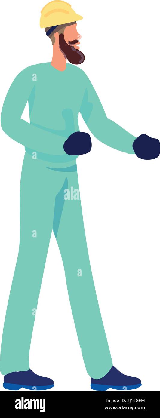 Worker labourer labour work manual Stock Vector Images - Alamy