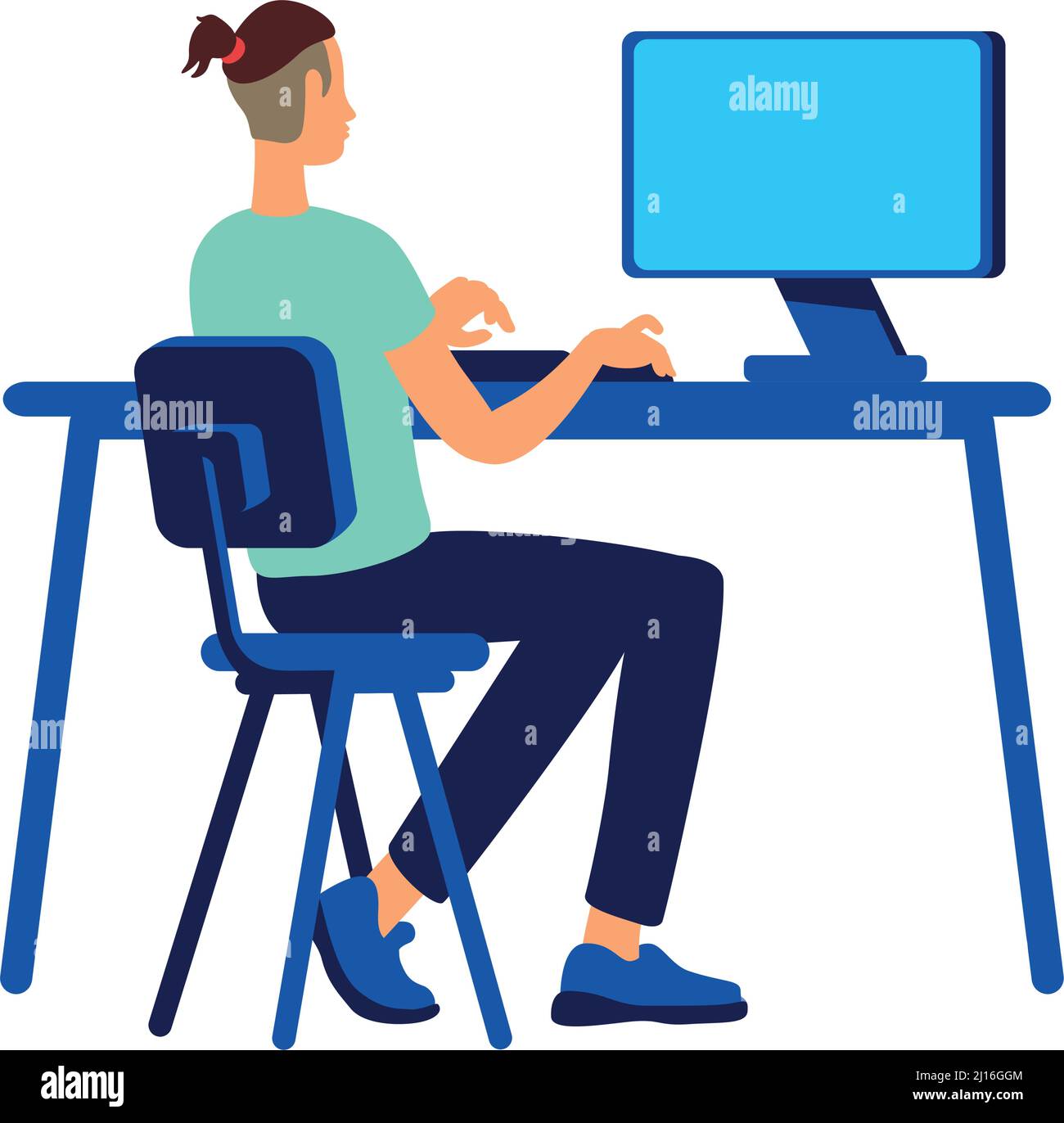 2d animation desk Stock Vector Images - Alamy