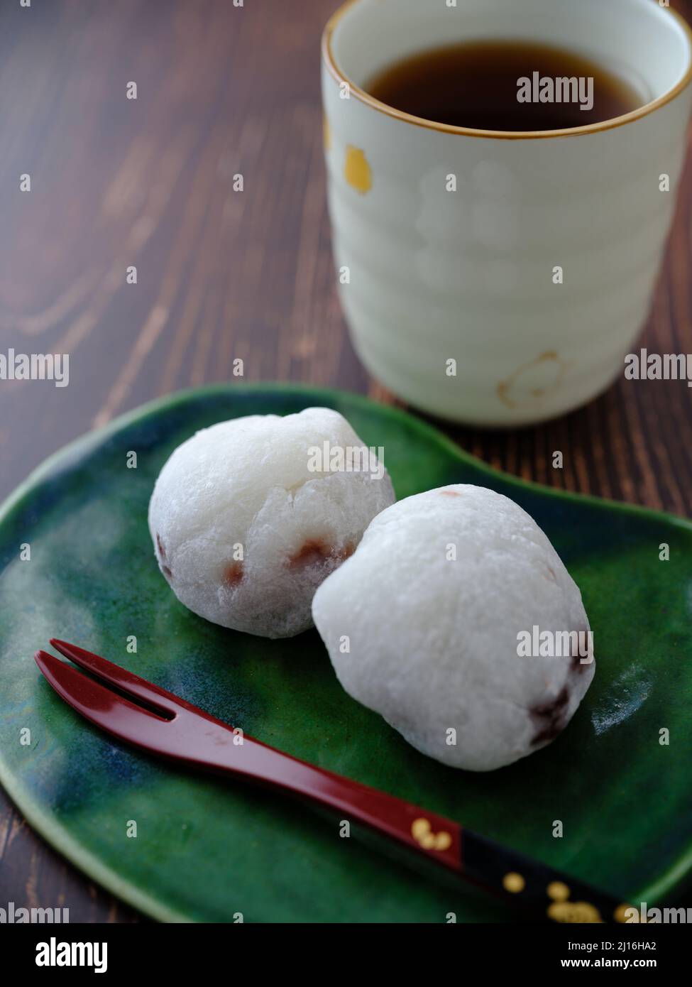 Daifuku-mochi, Japanese Rice Cake Stock Photo - Alamy