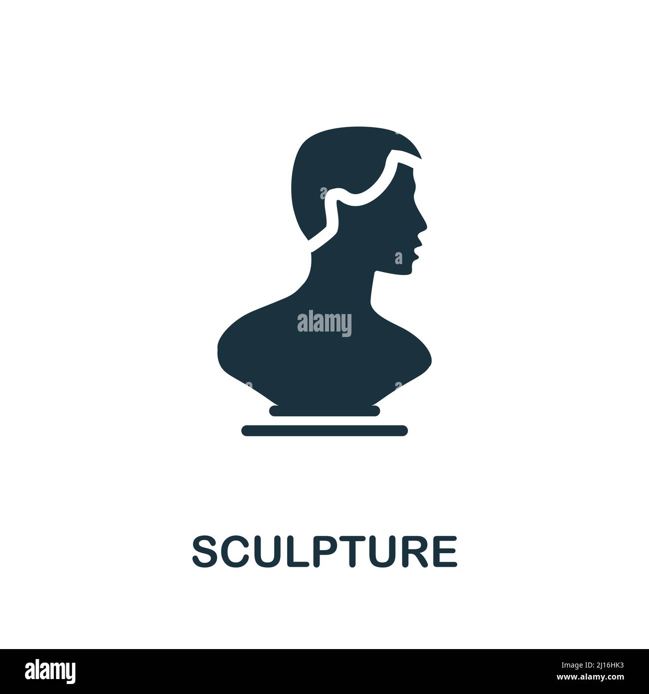 Sculpture icon. Monochrome simple Sculpture icon for templates, web ...