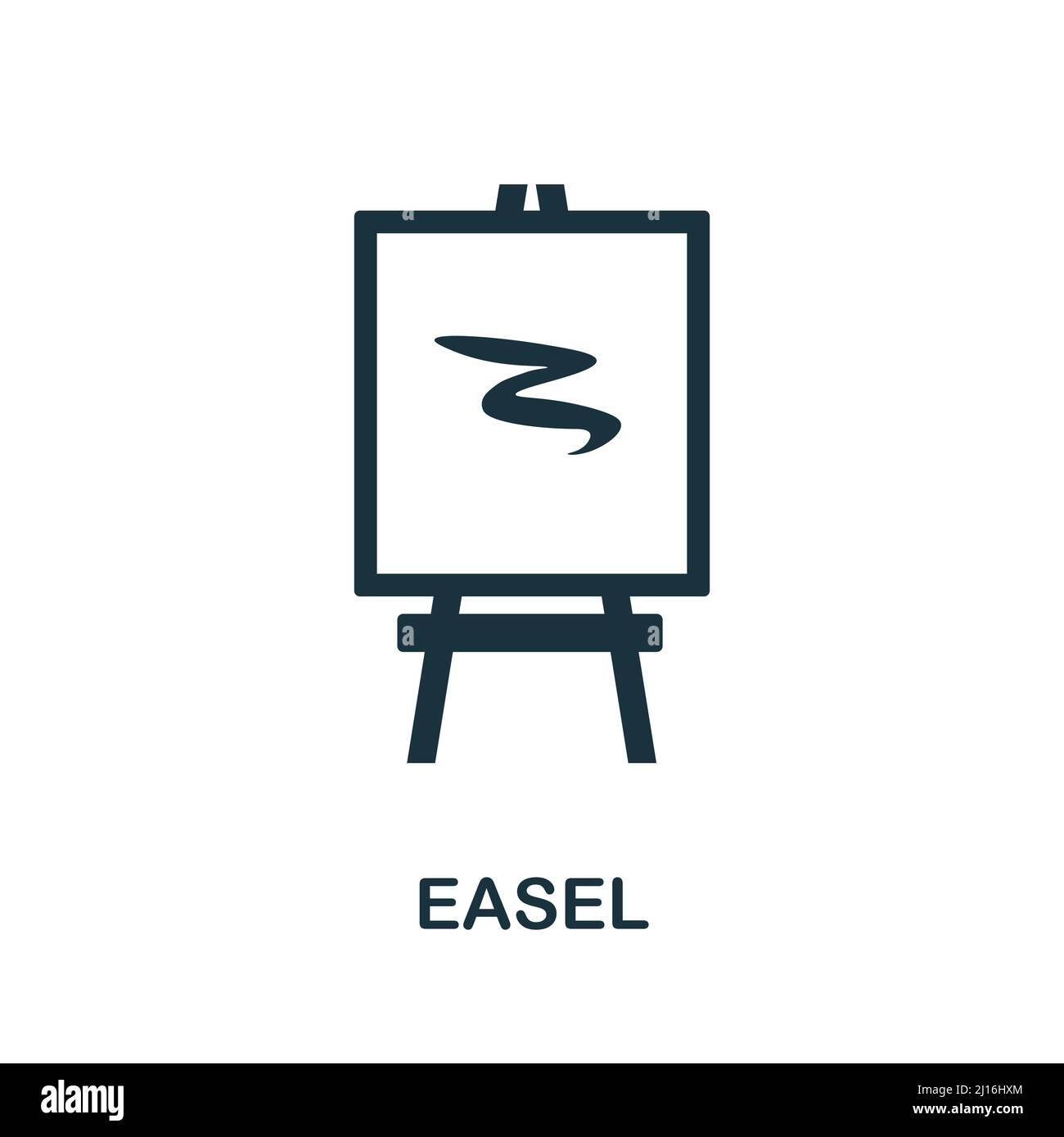 Easel icon. Monochrome simple Easel icon for templates, web design and ...