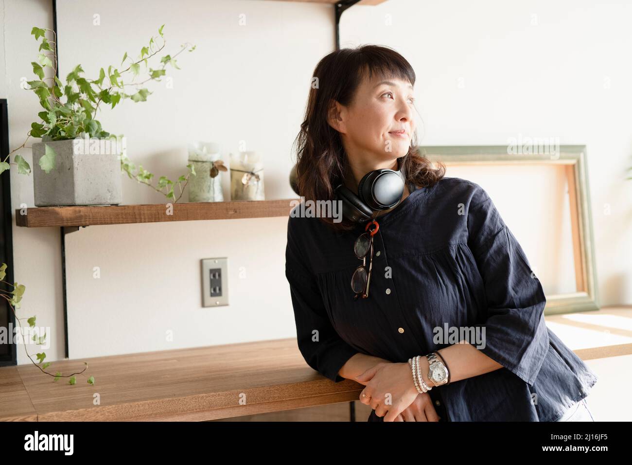 Portrait of 50s Woman Stock Photo - Alamy