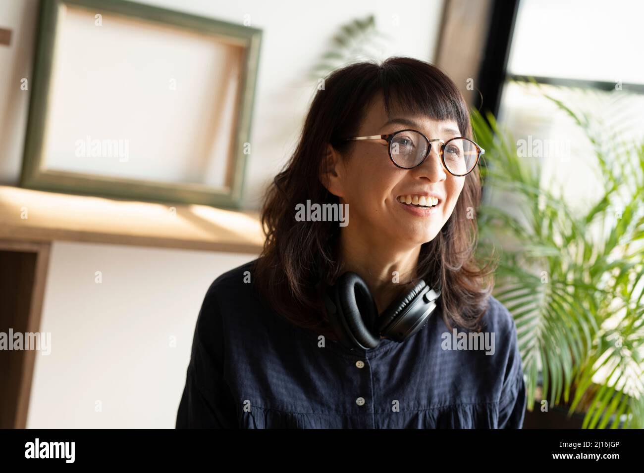 Portrait of 50s Woman Stock Photo - Alamy