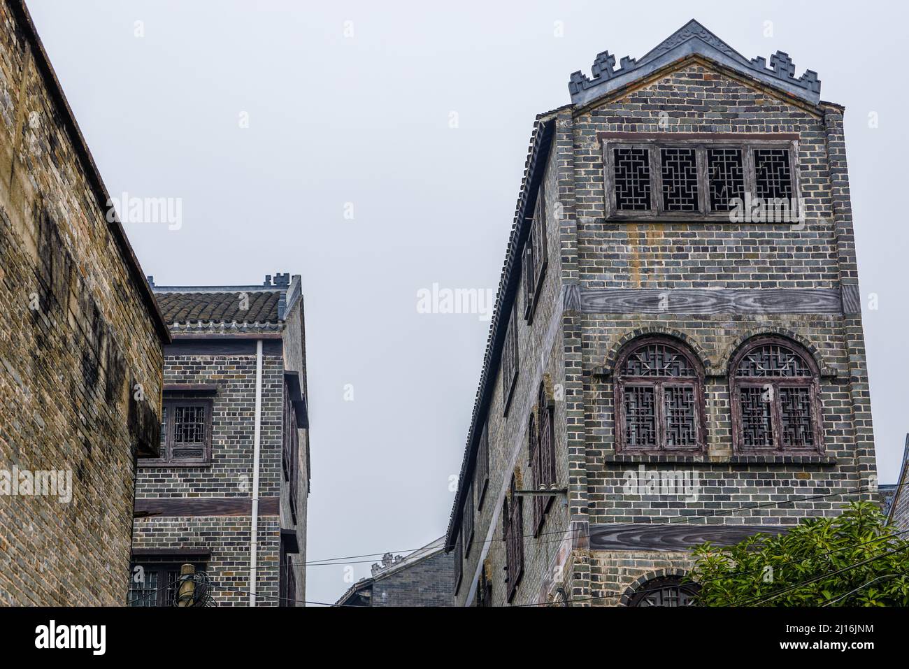 Ancient village buildings in Yangmei Town, Nanning, Guangxi, China ...