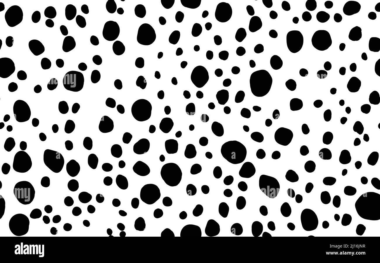 Abstract modern dalmatian fur seamless pattern. Animals trendy ...