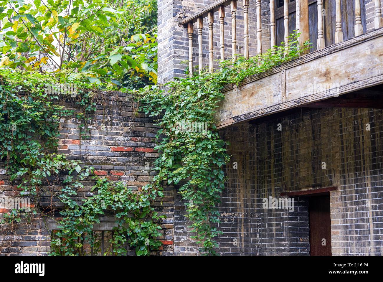 Ancient village buildings in Yangmei Town, Nanning, Guangxi, China ...