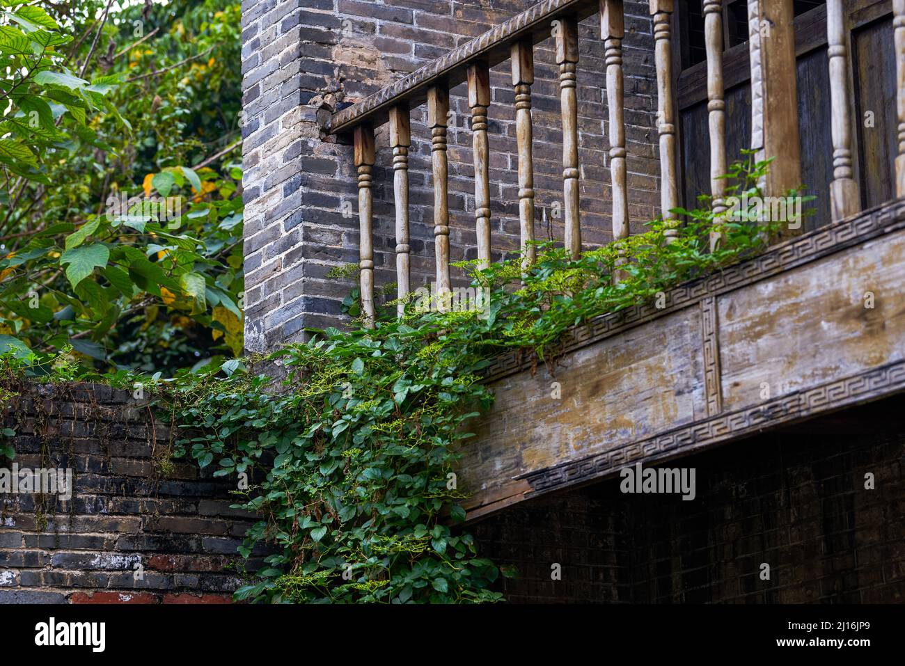 Ancient village buildings in Yangmei Town, Nanning, Guangxi, China ...