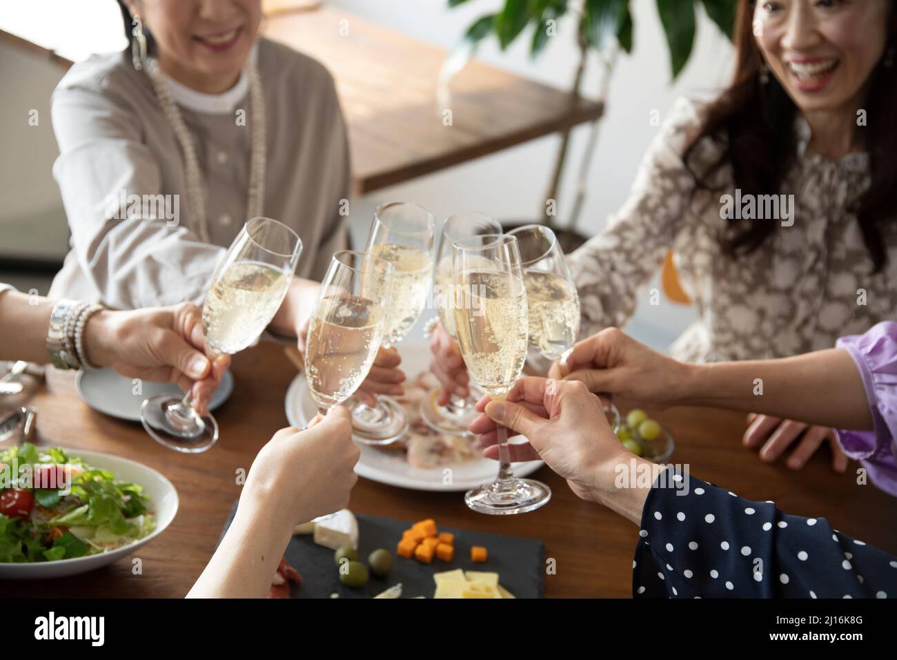 Women Having Party Stock Photo - Alamy