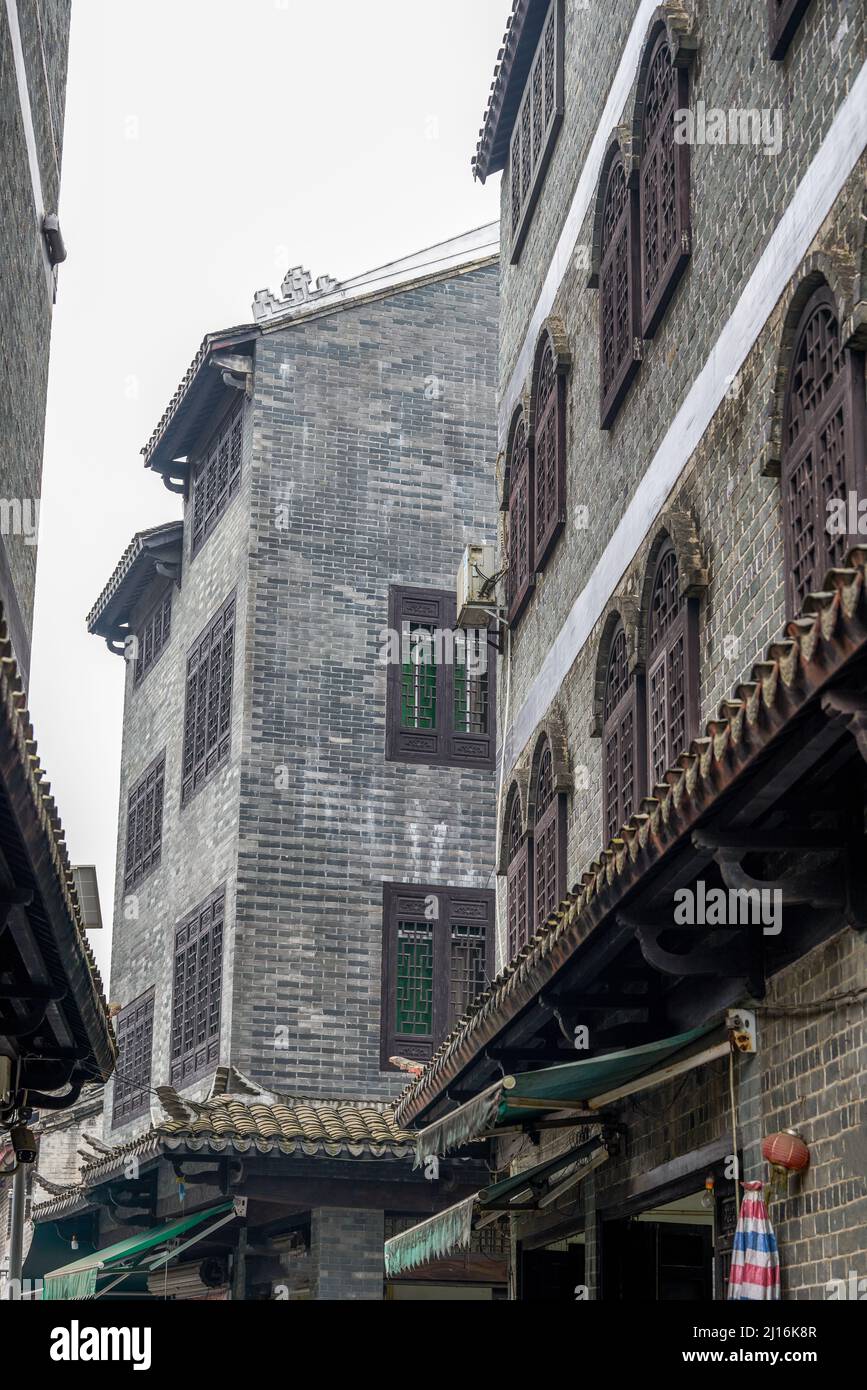 Ancient village buildings in Yangmei Town, Nanning, Guangxi, China ...
