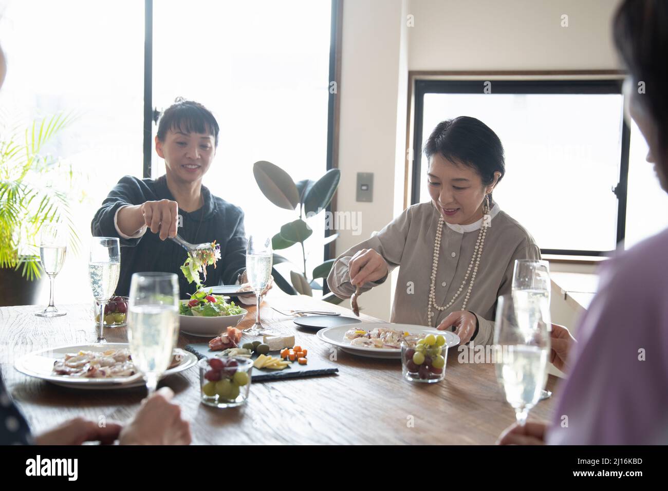 Women Having Party Stock Photo - Alamy
