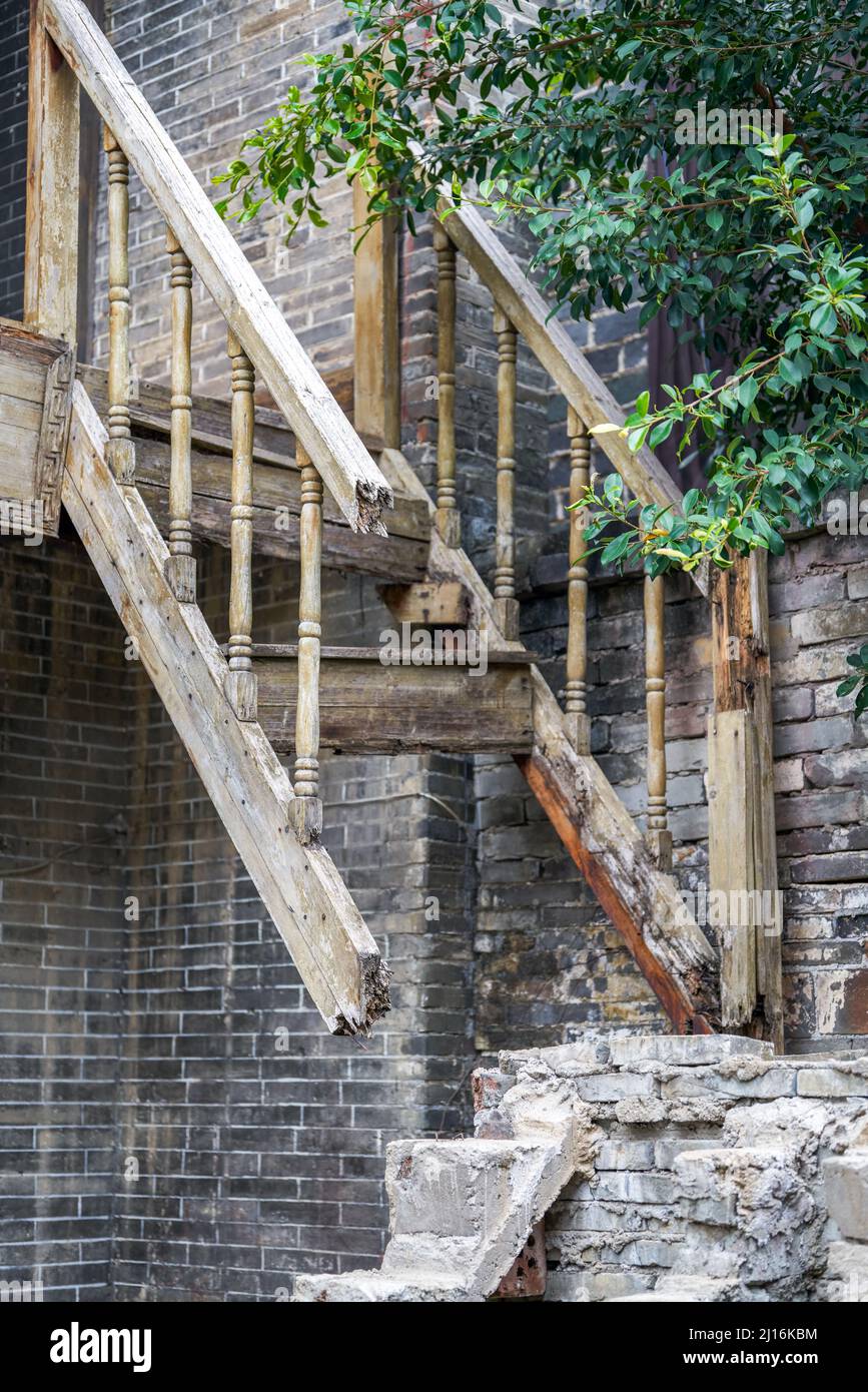 Ancient village buildings in Yangmei Town, Nanning, Guangxi, China ...